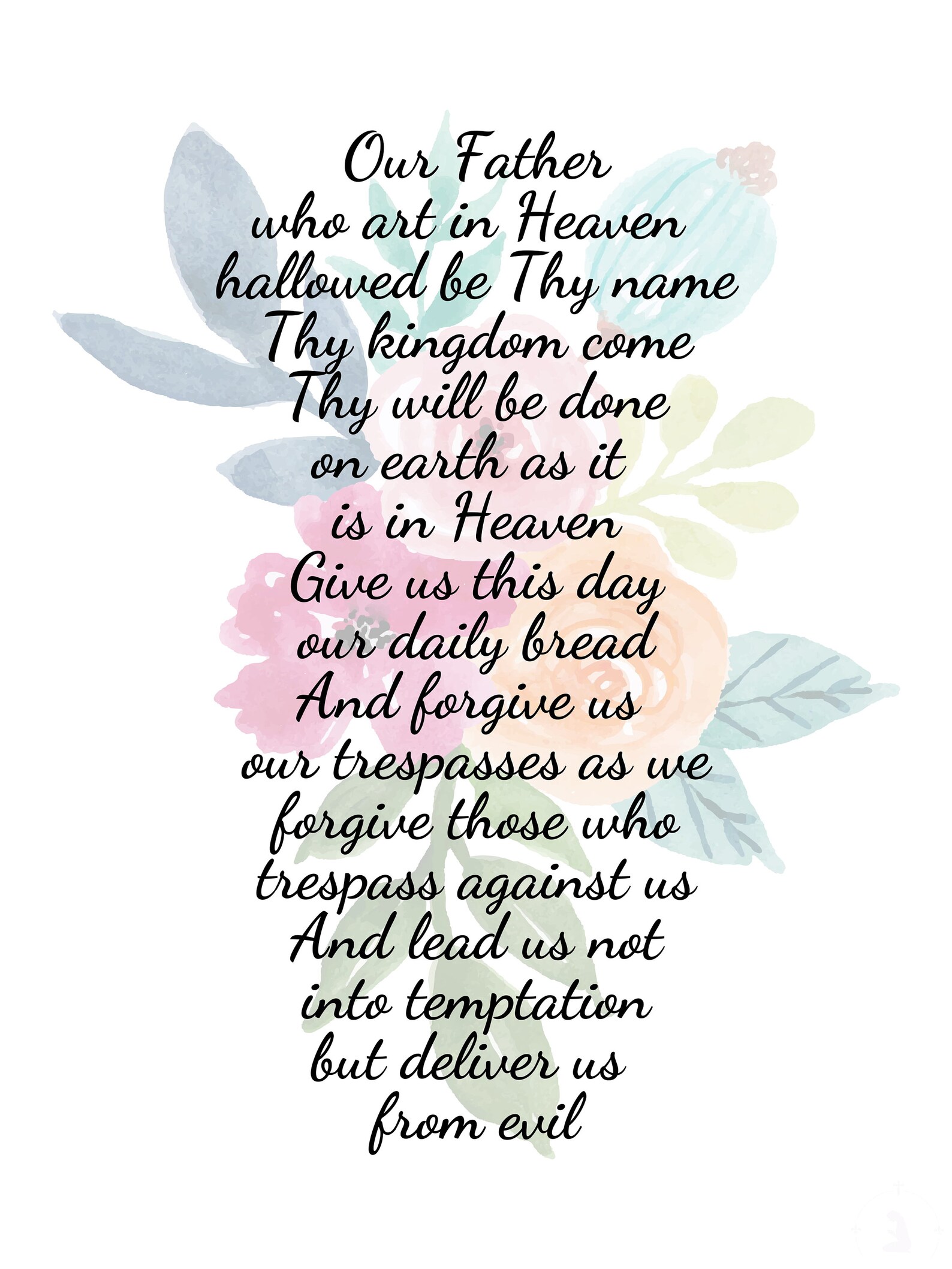 Our Father Printable PDF - 3 Different Versions - Etsy