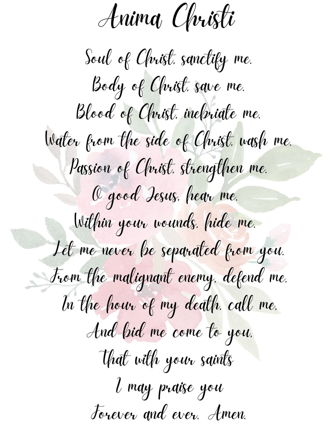 Catholic Daily Prayer Printable - Full Size - Etsy