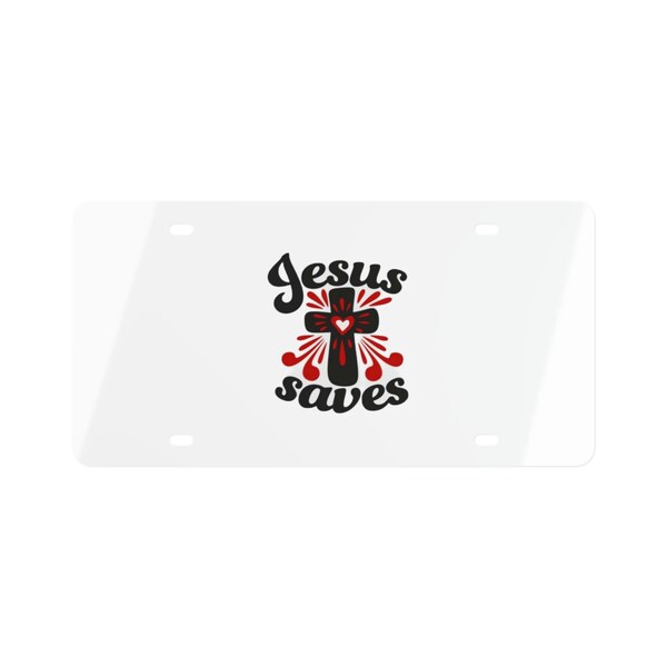 Jesus Saves License Plate - Etsy Australia