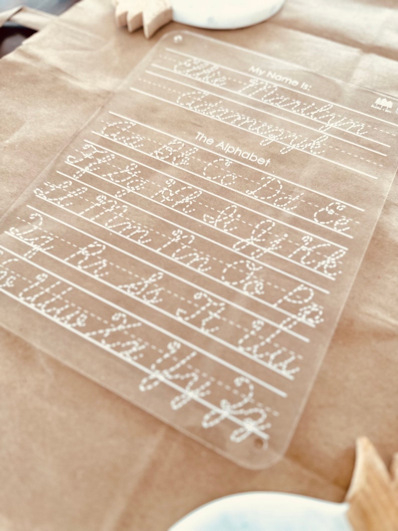 Personalized Tracing Board Letters Numbers Shapes - Etsy
