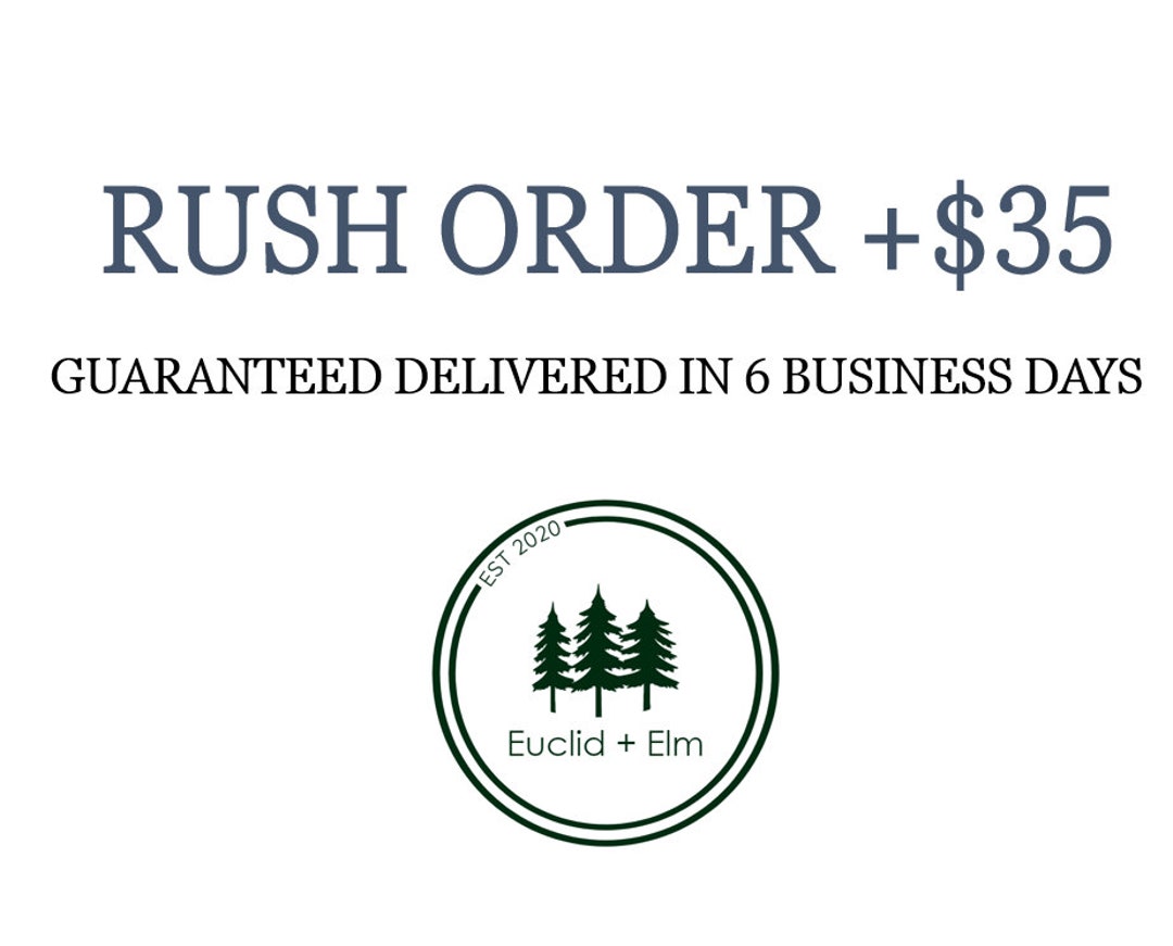 Rush Shipping | Rush Order | Euclid + Elm - Etsy