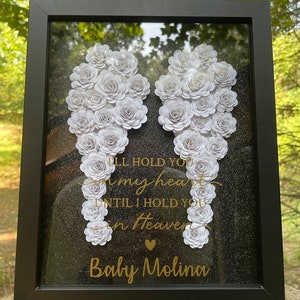 Angel Wing Shadow Box, Sympathy Gift for Loss, Condolence Shadow Box ...