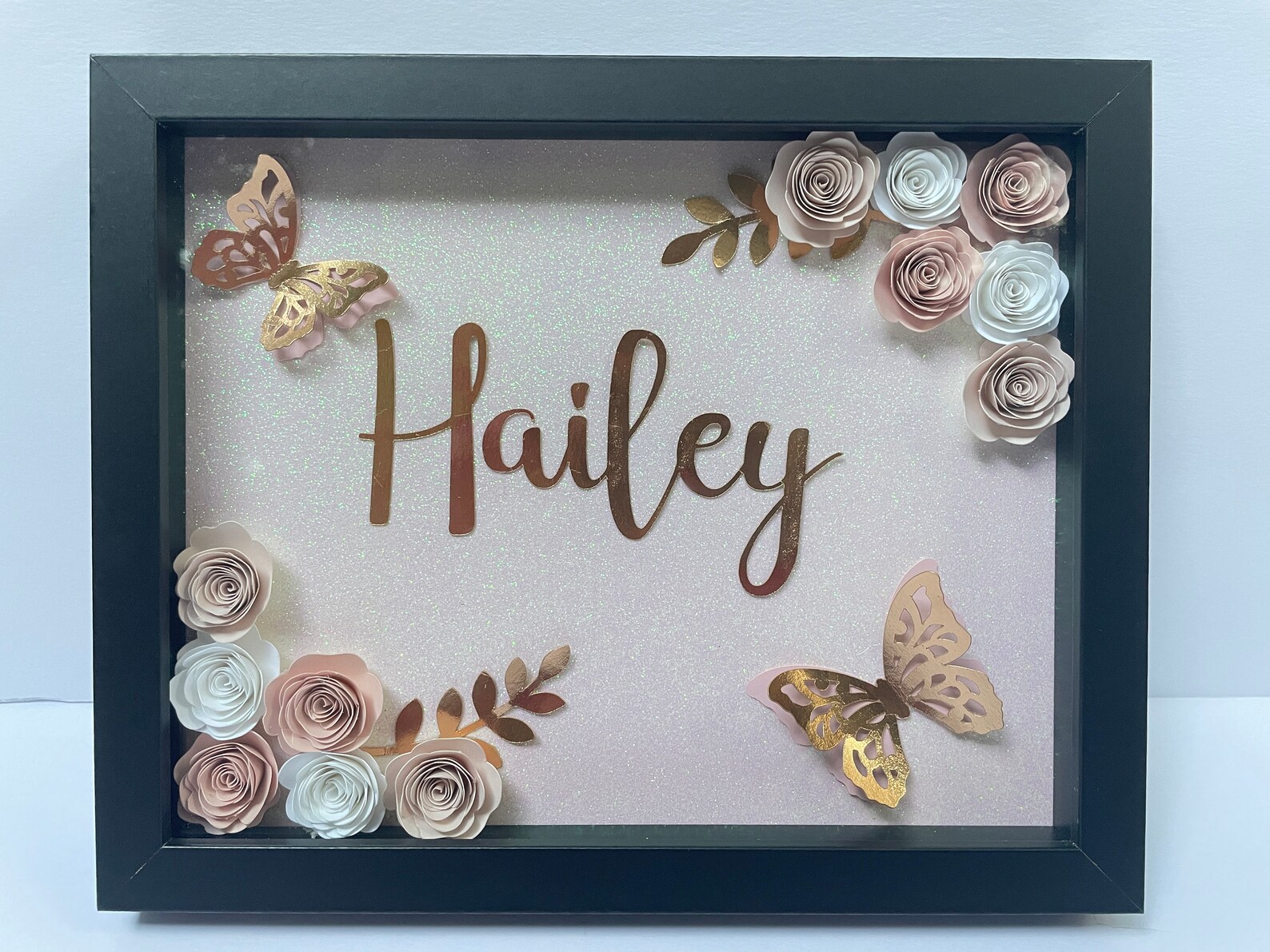 Butterfly Personalized 8x10 Shadow Box, Shadow Box With Name, Gift for ...