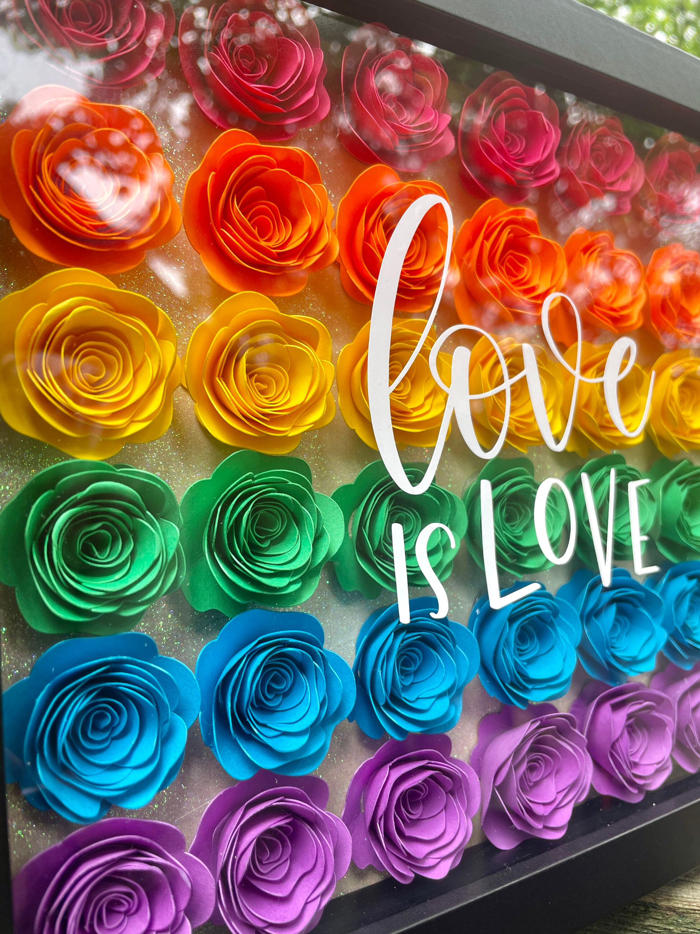 Pride LGBTQ Wall Art, Pride Art, Love is Love, Rainbow Wall Art, Paper ...