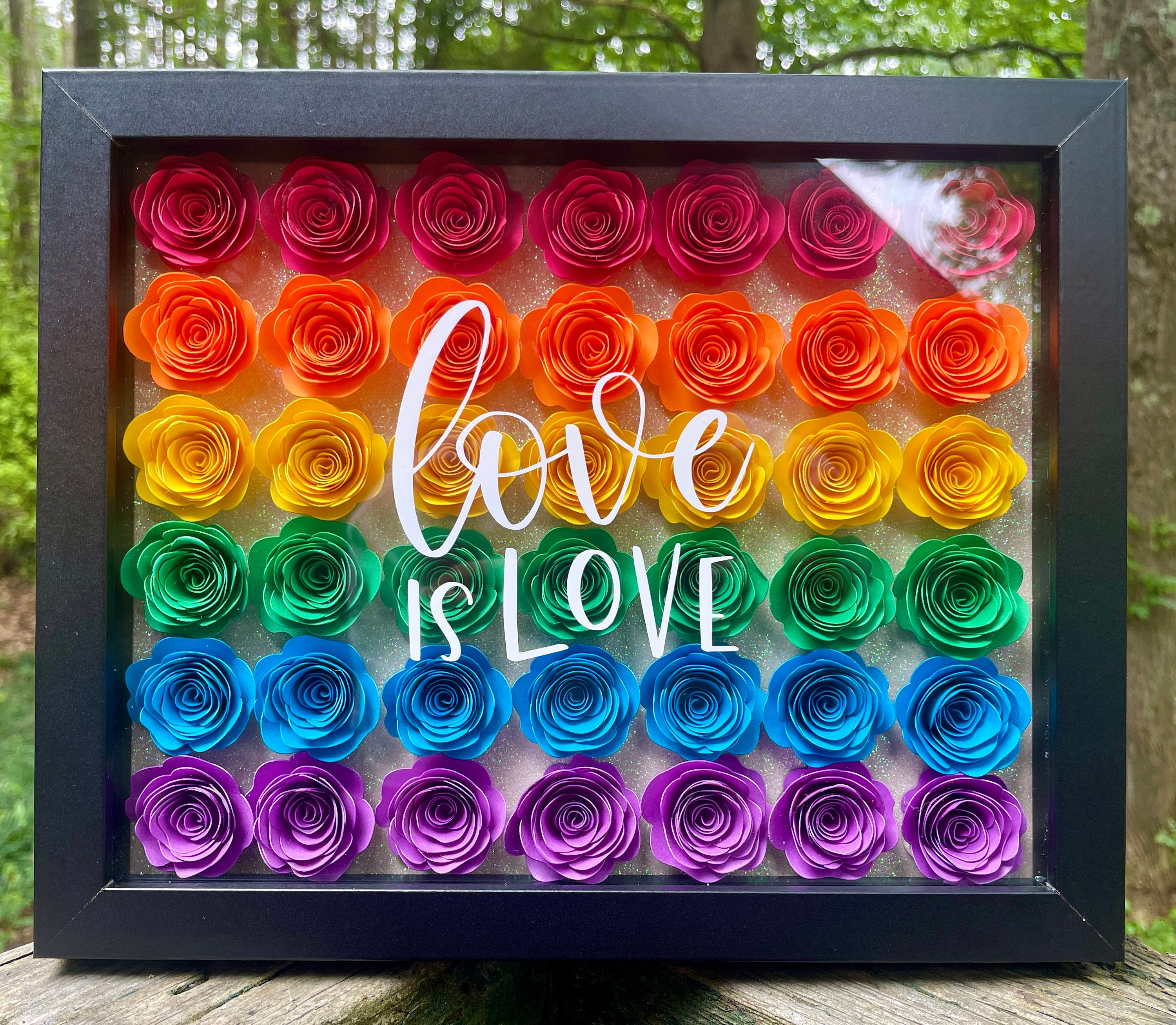 Pride LGBTQ Wall Art, Pride Art, Love is Love, Rainbow Wall Art, Paper ...