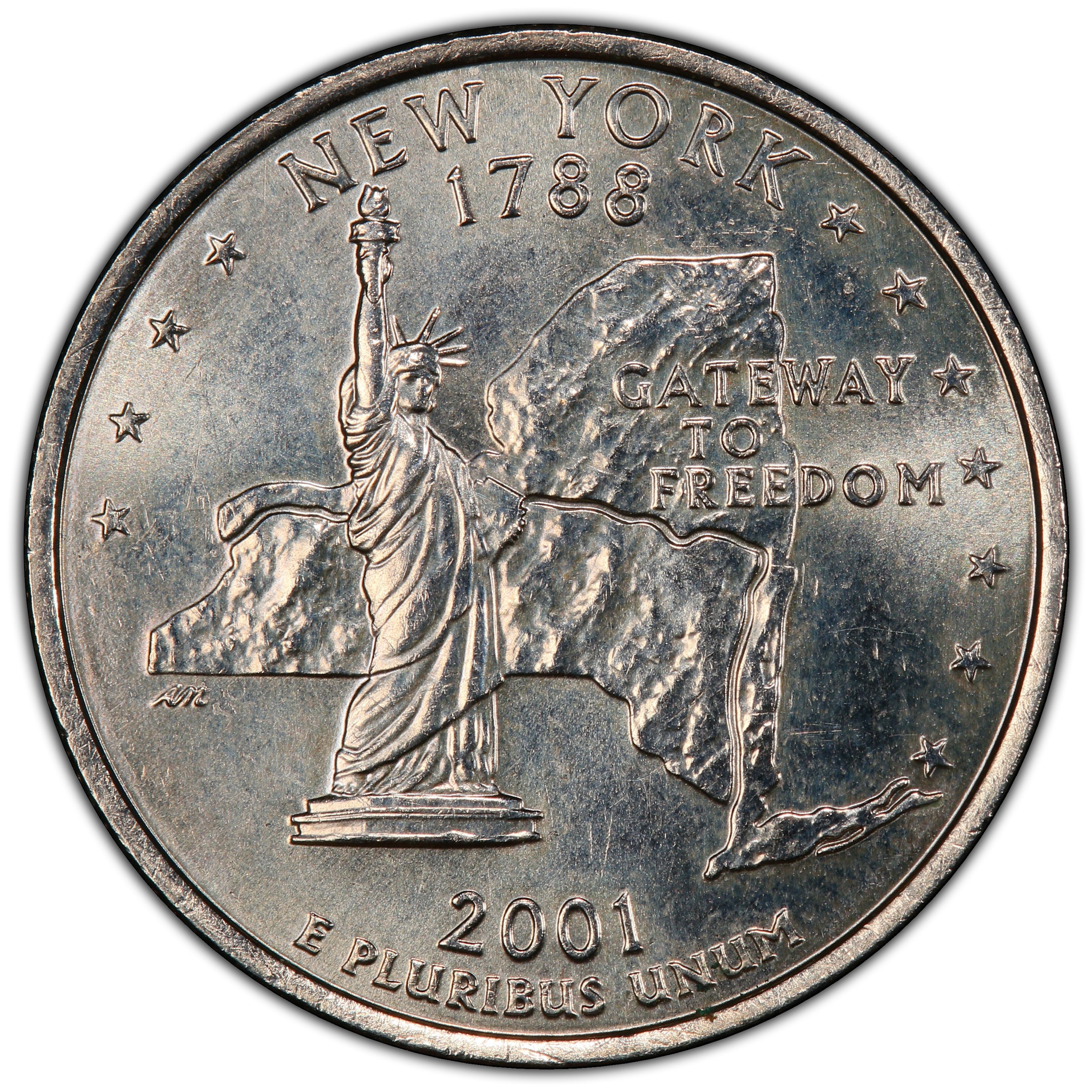 2001 D New York State Quarter Gorgeous Peachy Tones PCGS Certified! - Etsy