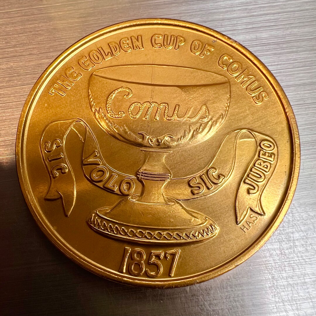 1968 Comus Golden Cup Mardi Gras Doubloon “history of New Orleans” - Etsy