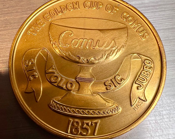 1968 Comus Golden Cup Mardi Gras Doubloon “history of New Orleans” - Etsy