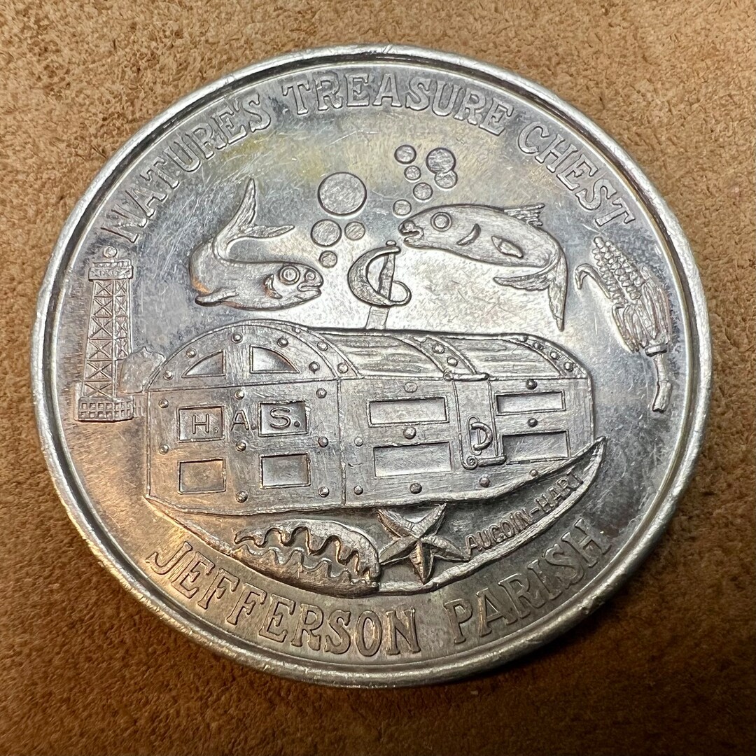 Knights of Jason Mardi Gras Doubloon “nature’s Treasure Chest” AUCOIN ...