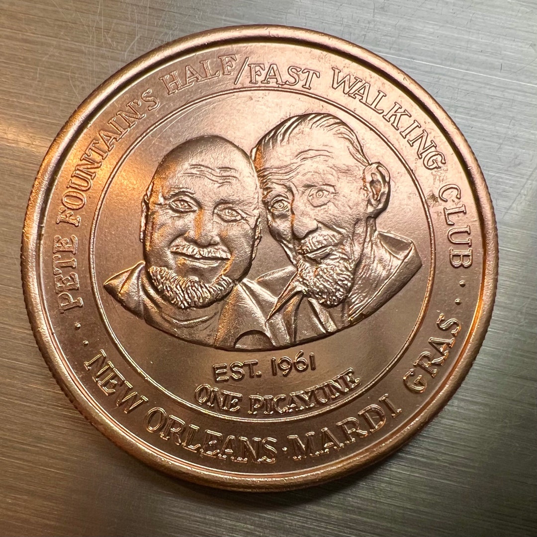 1982 Mardi Gras Doubloon Pete Fountain New Orleans American Indians ...