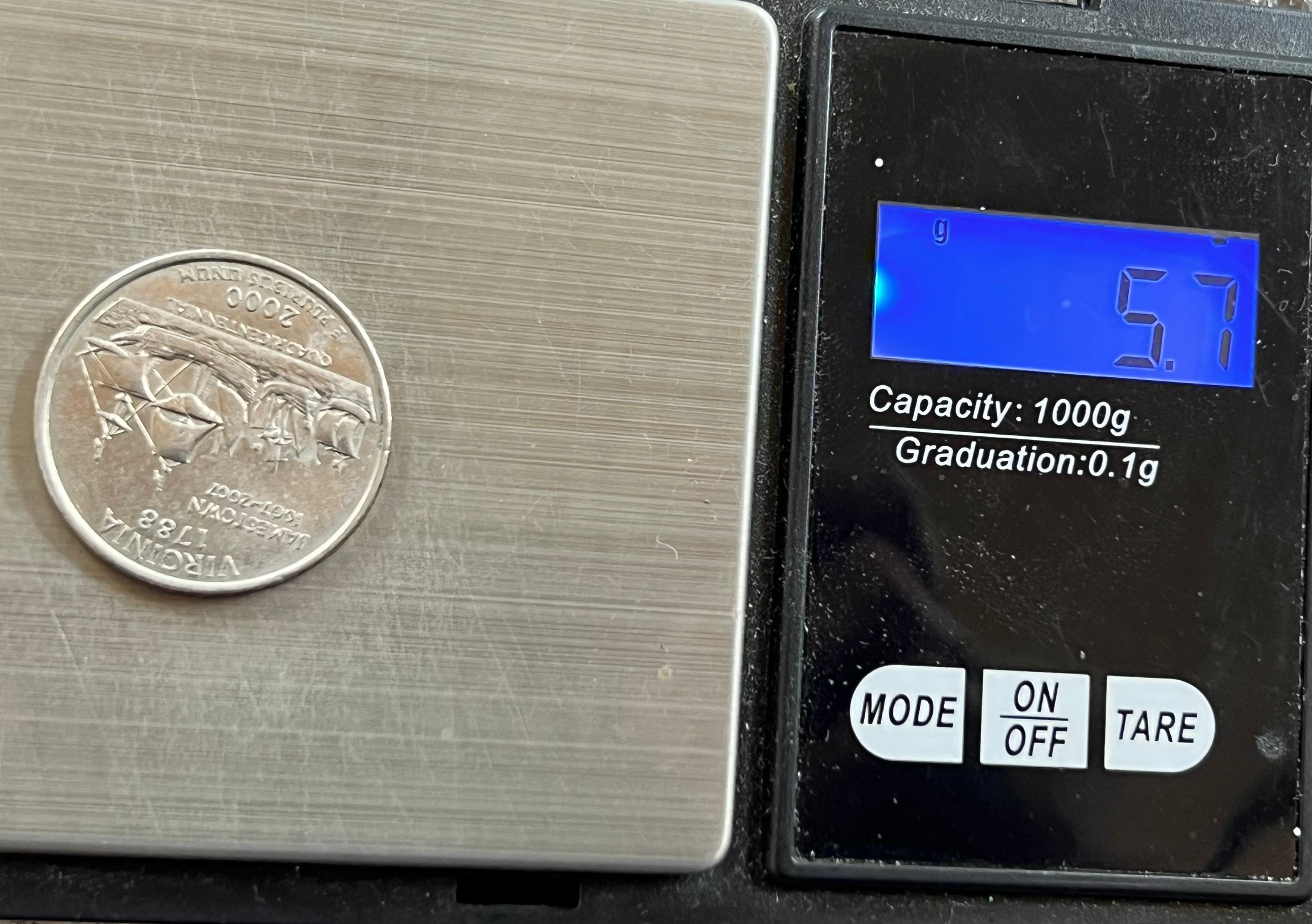2000 Virginia State Quarter Misaligned Die Error - Etsy