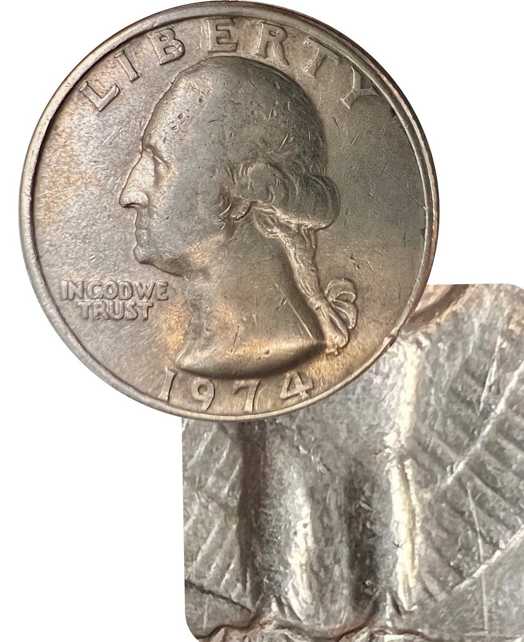 1974 Washington Quarter Doubled Eagle Leg Reverse + Rim/collar Error - Etsy