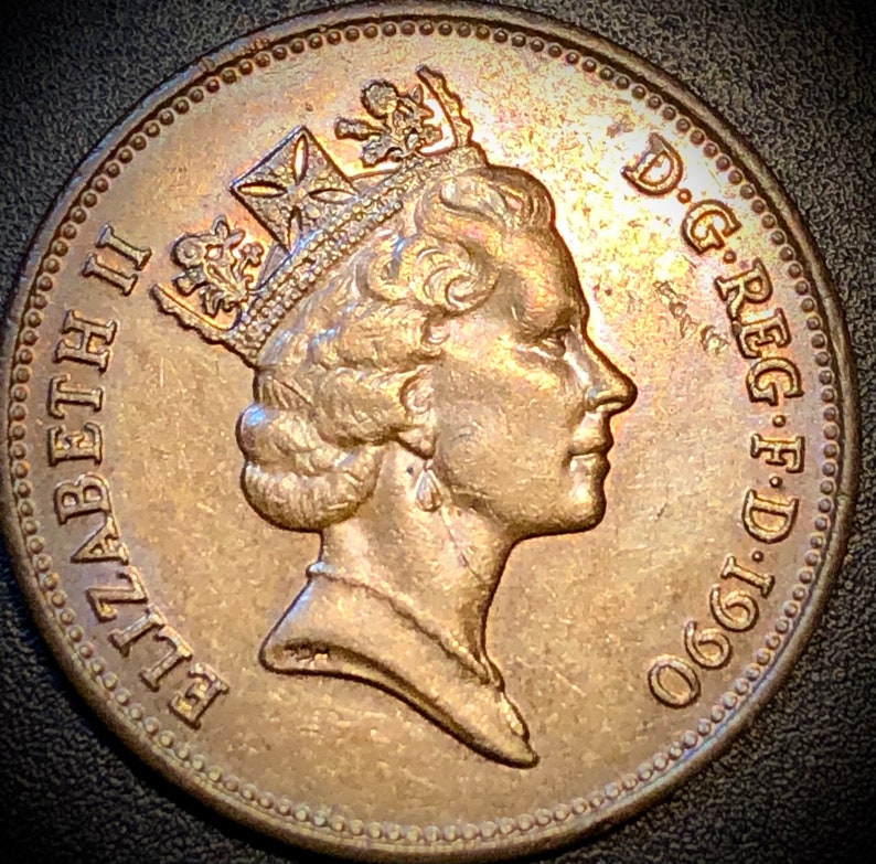 BEAUTIFUL 1990 Elizabeth II “two Pence “ United Kingdom Coin - Etsy