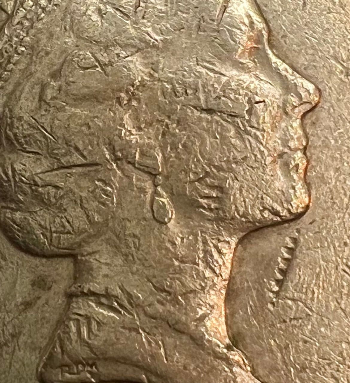 1985 Elizabeth II One Pound Coin Extreme Clash Marks Upside - Etsy