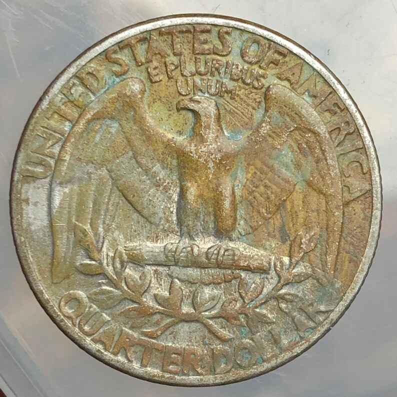 1965 Quarter DDR With Strange Colors and Thick Obverse Motto | Etsy