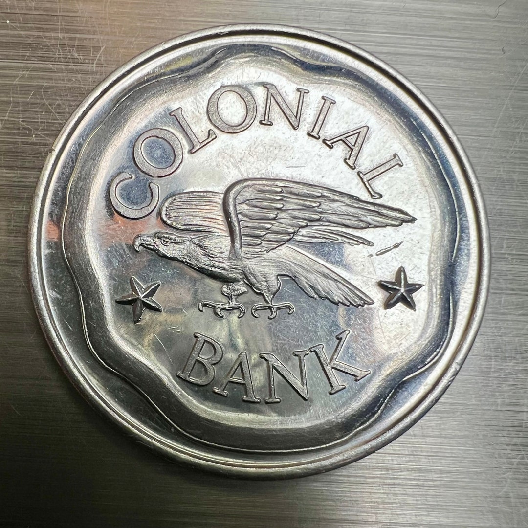 1968 Vintage Colonial Bank Opening Day Commemorative Doubloon Mardi ...