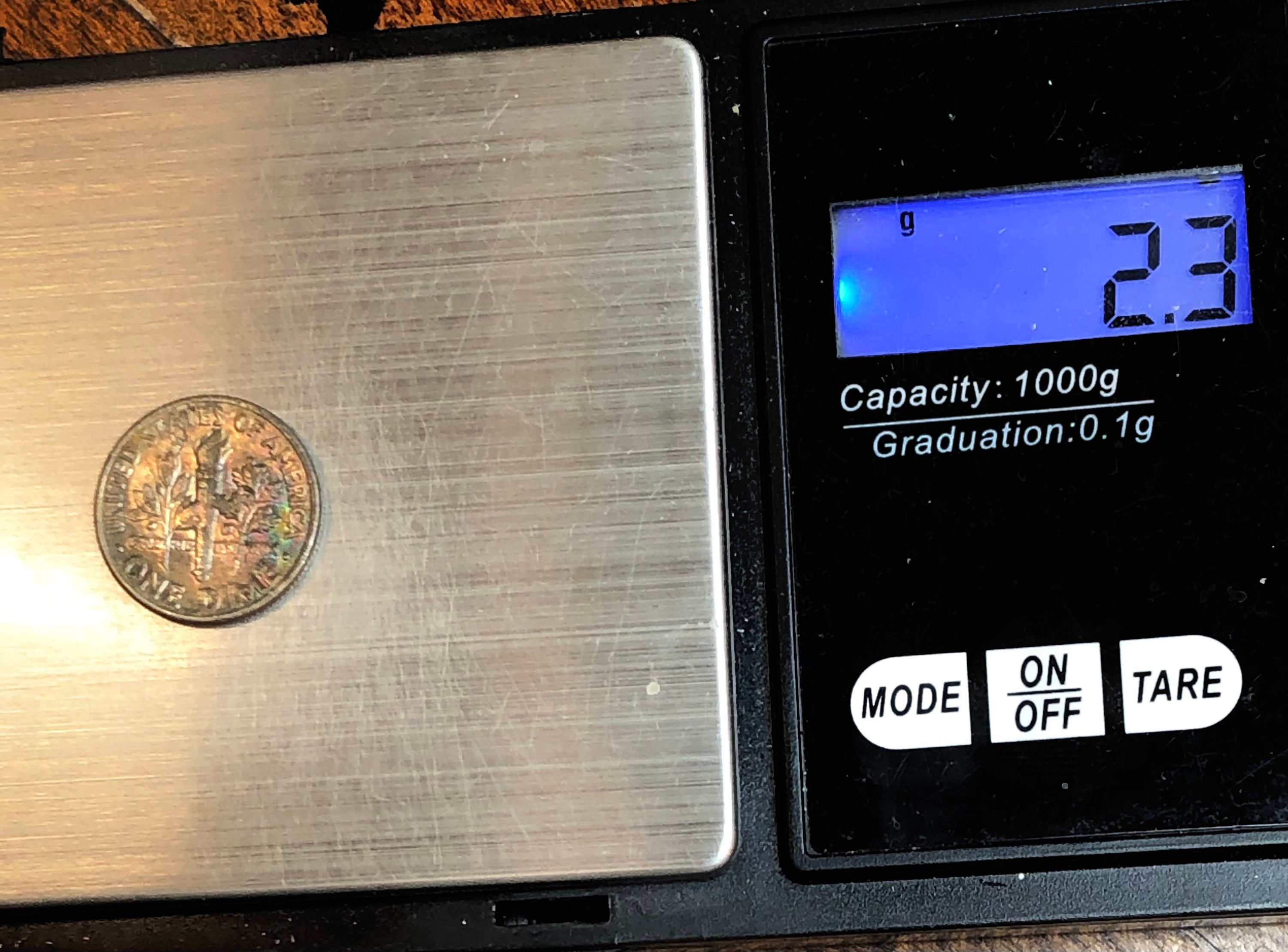 Off Centered Rainbow Colored Dime 1987 D Rim / Collar Error - Etsy