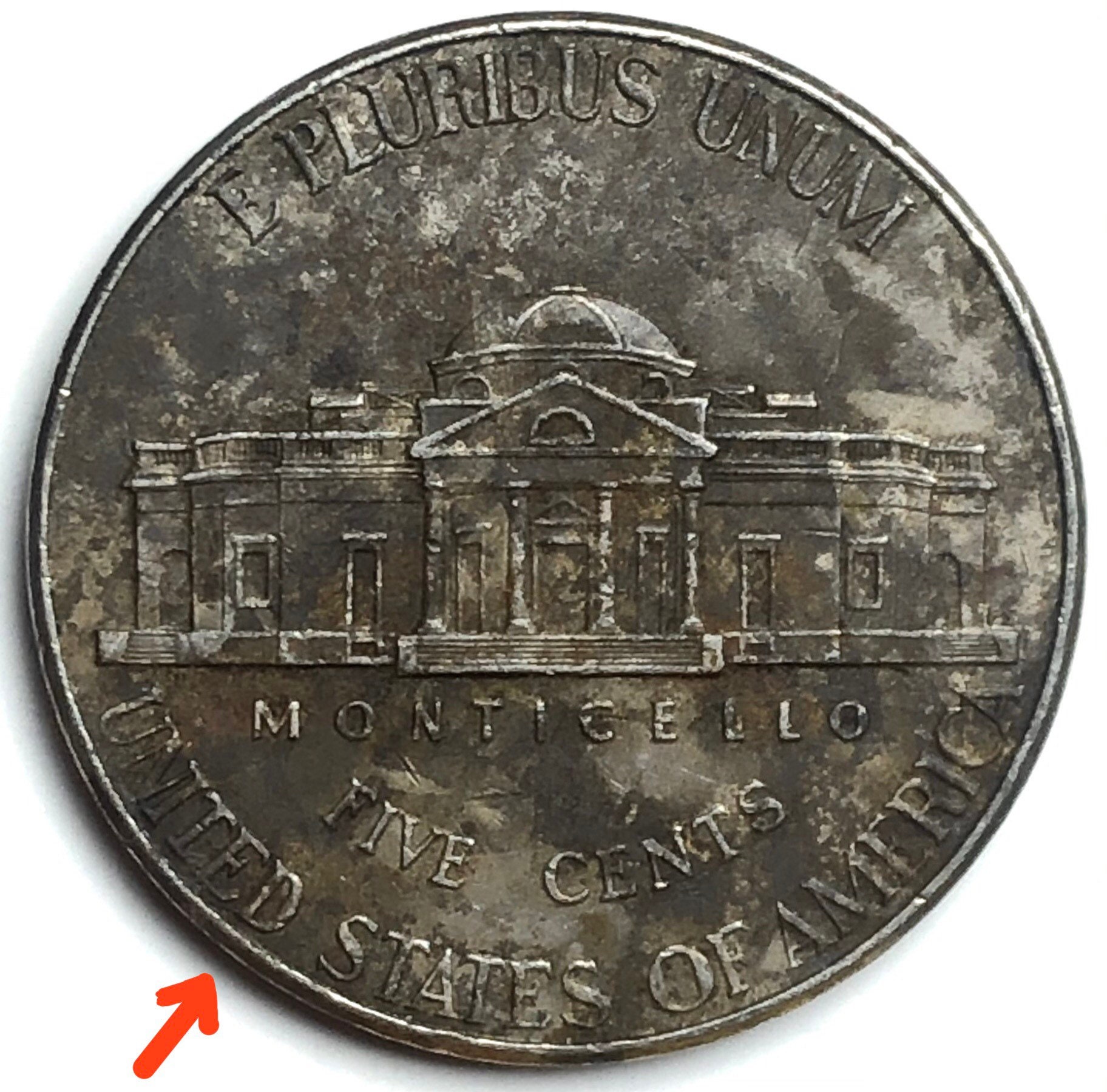 Black Beauty Jefferson Nickel off Centered With Full Steps - Etsy