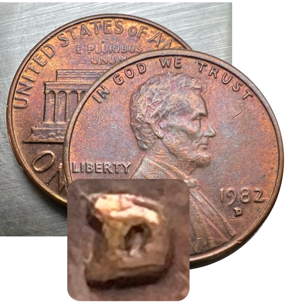 1982 D Lincoln Penny Tilted RPM FAT Liberty Doubled 2 - Etsy