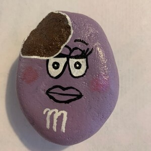 Handmade M&M Painted Rocks - Etsy