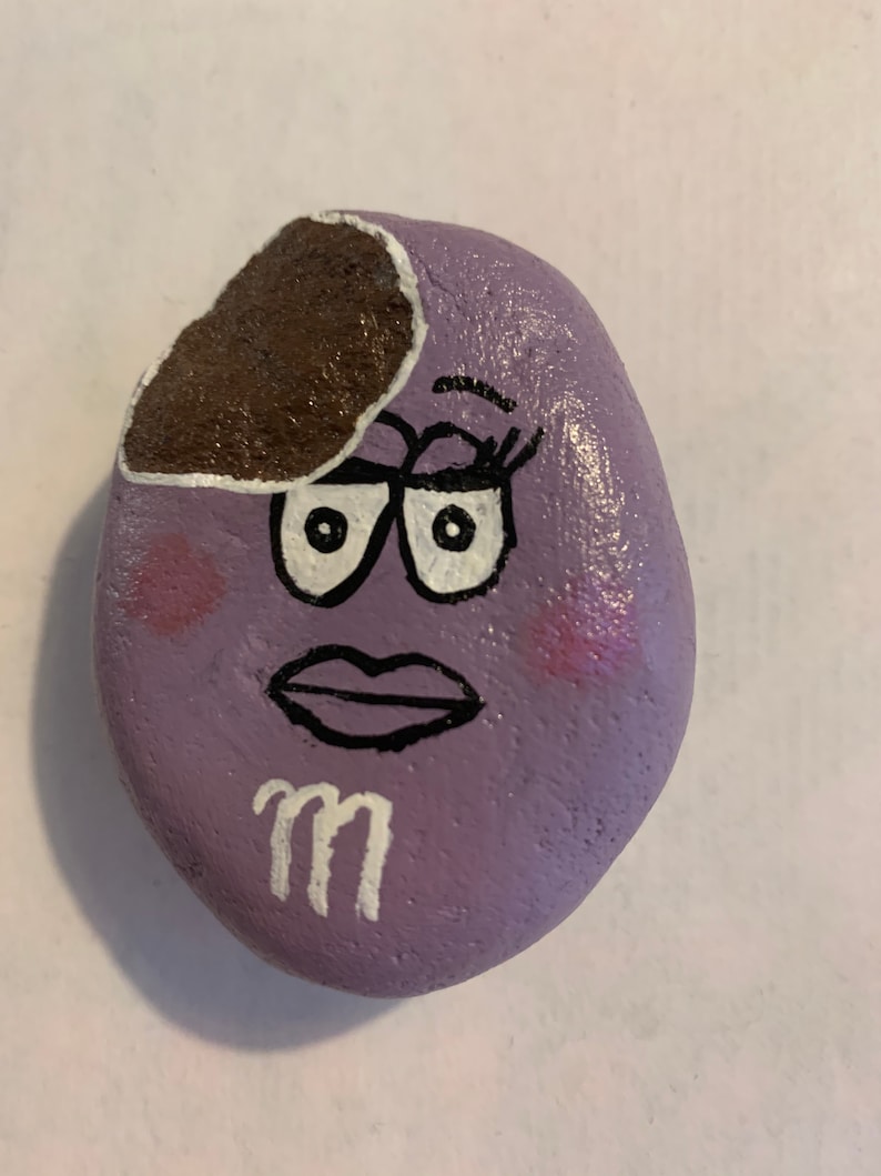 Handmade M&M Painted Rocks - Etsy