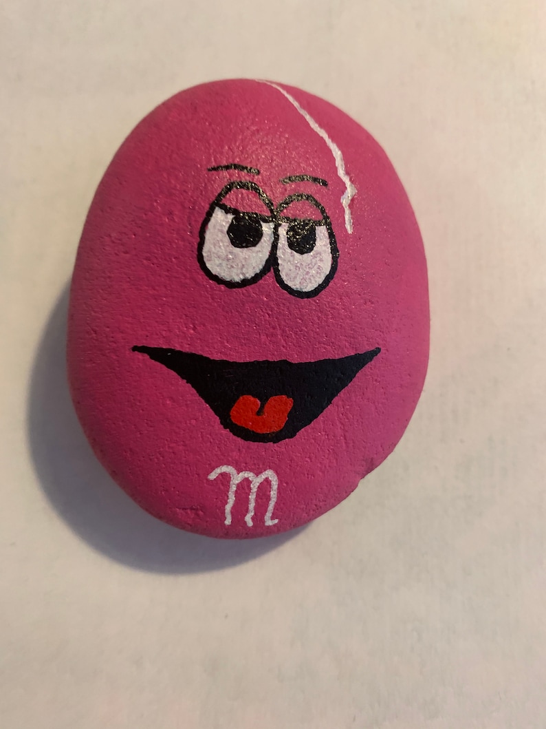 Handmade M&M Painted Rocks - Etsy