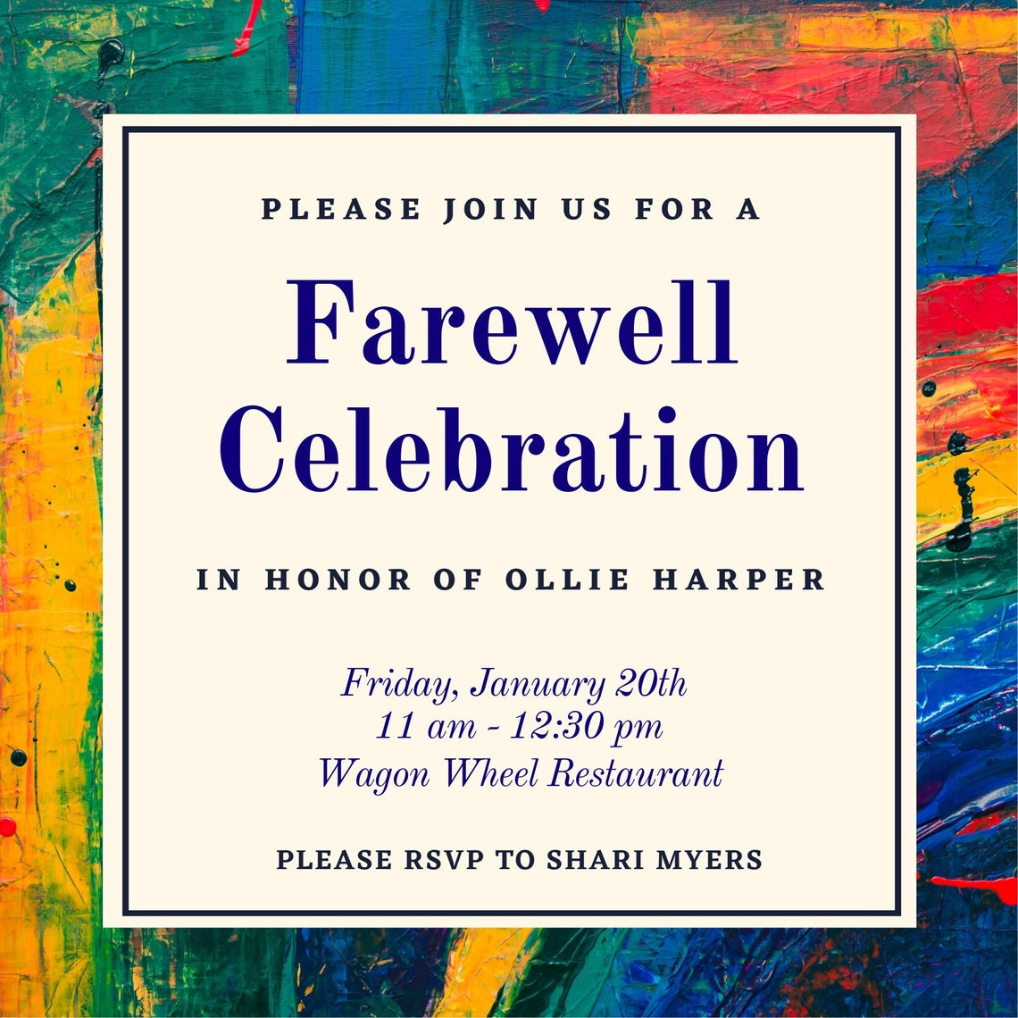 Farewell Celebration Invitation - Etsy