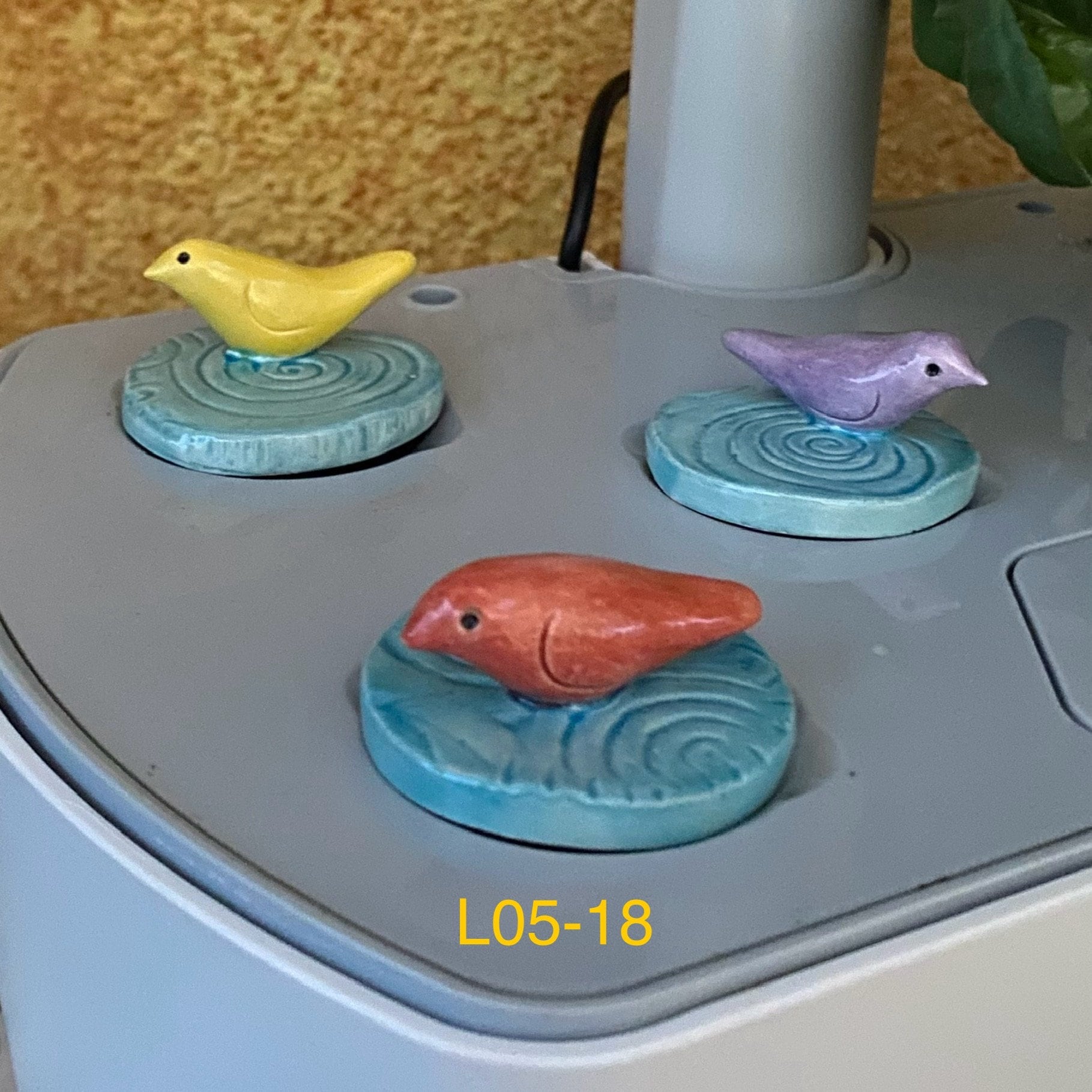 Set of 3 Reuseable Ceramic Aerogarden Hydroponic Pod Covers - Birds and ...