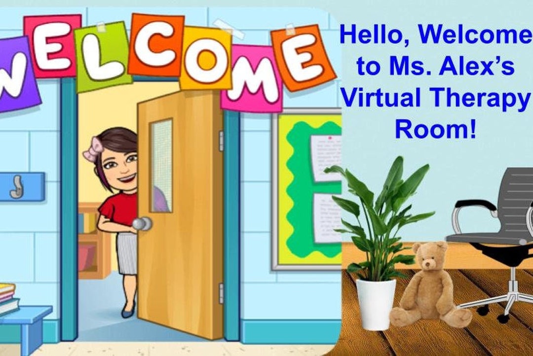 Virtual Play Therapy Room Welcome Slide - Etsy