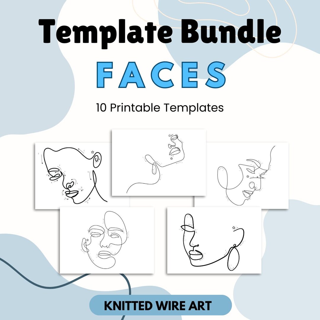 Knitted Wire Art Template Letter Wire Template Printable Wire Art ...