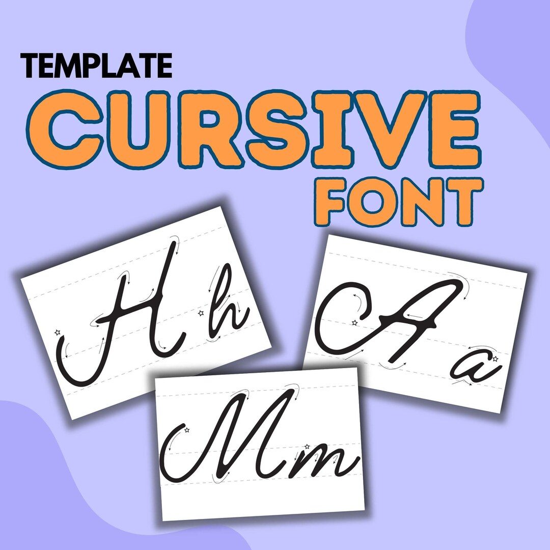 Cursive Font Alphabet Template/wire Art Template Letter Wire Template ...