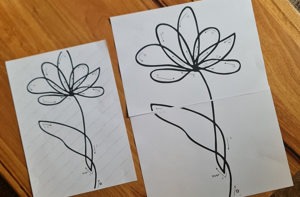 Large Template Designs, Knitted Wire Art Template Letter Wire Template ...