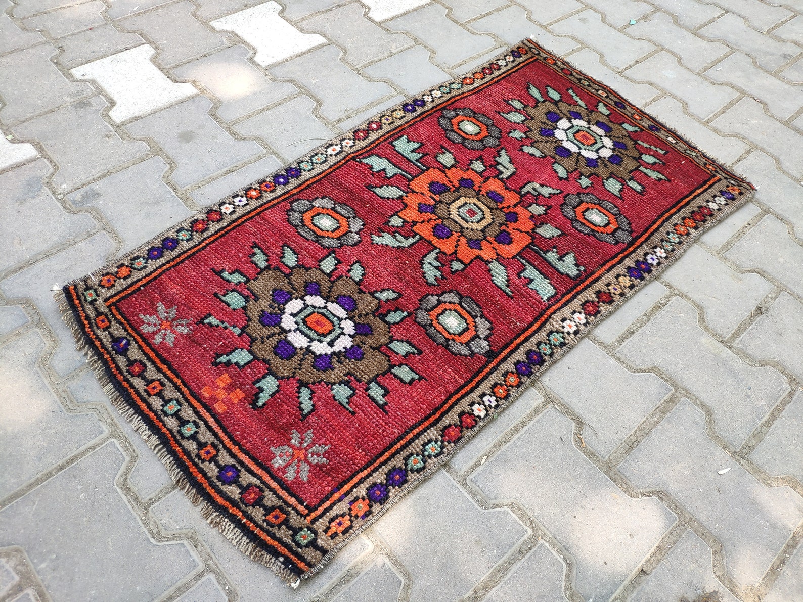 Small Carpet 2047'' X 3937'' Inch Vintage - Etsy