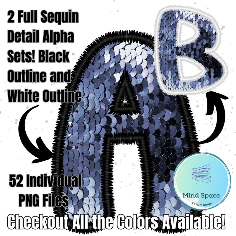 Sequin Patches Letters - Etsy