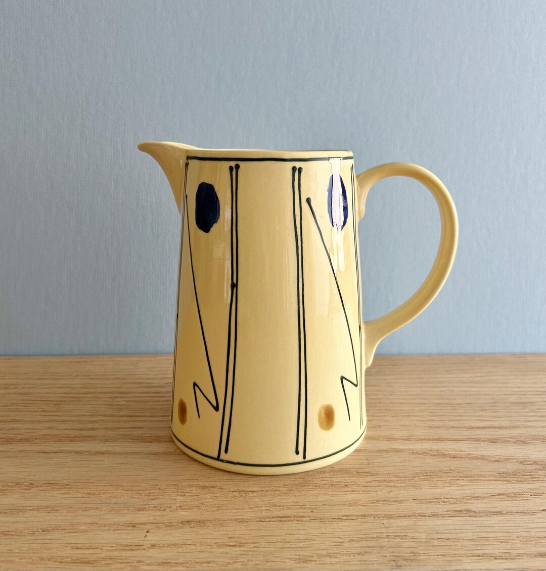Poole Pottery Abstract Omega Pattern Pitcher From England - Etsy