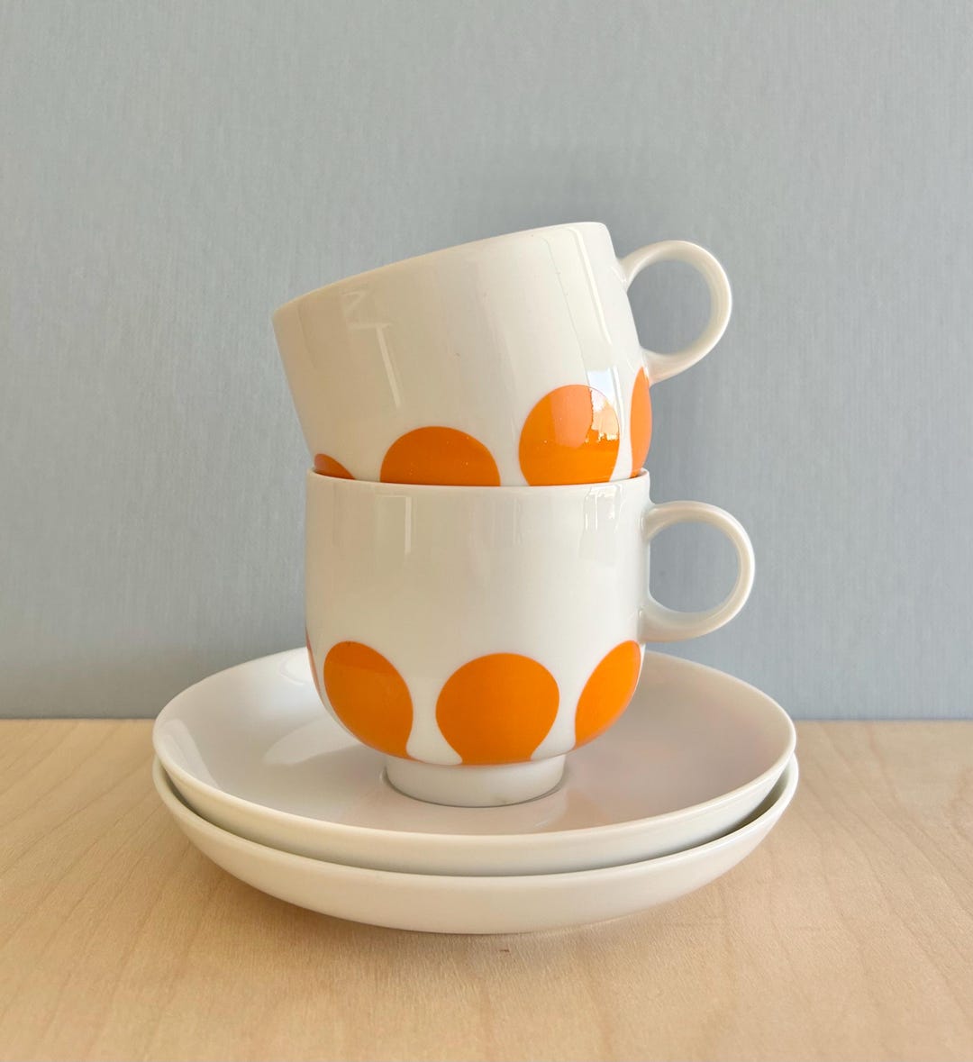 Rosenthal Mondial Pattern Vintage Cups and Saucers Set of 2 - Etsy