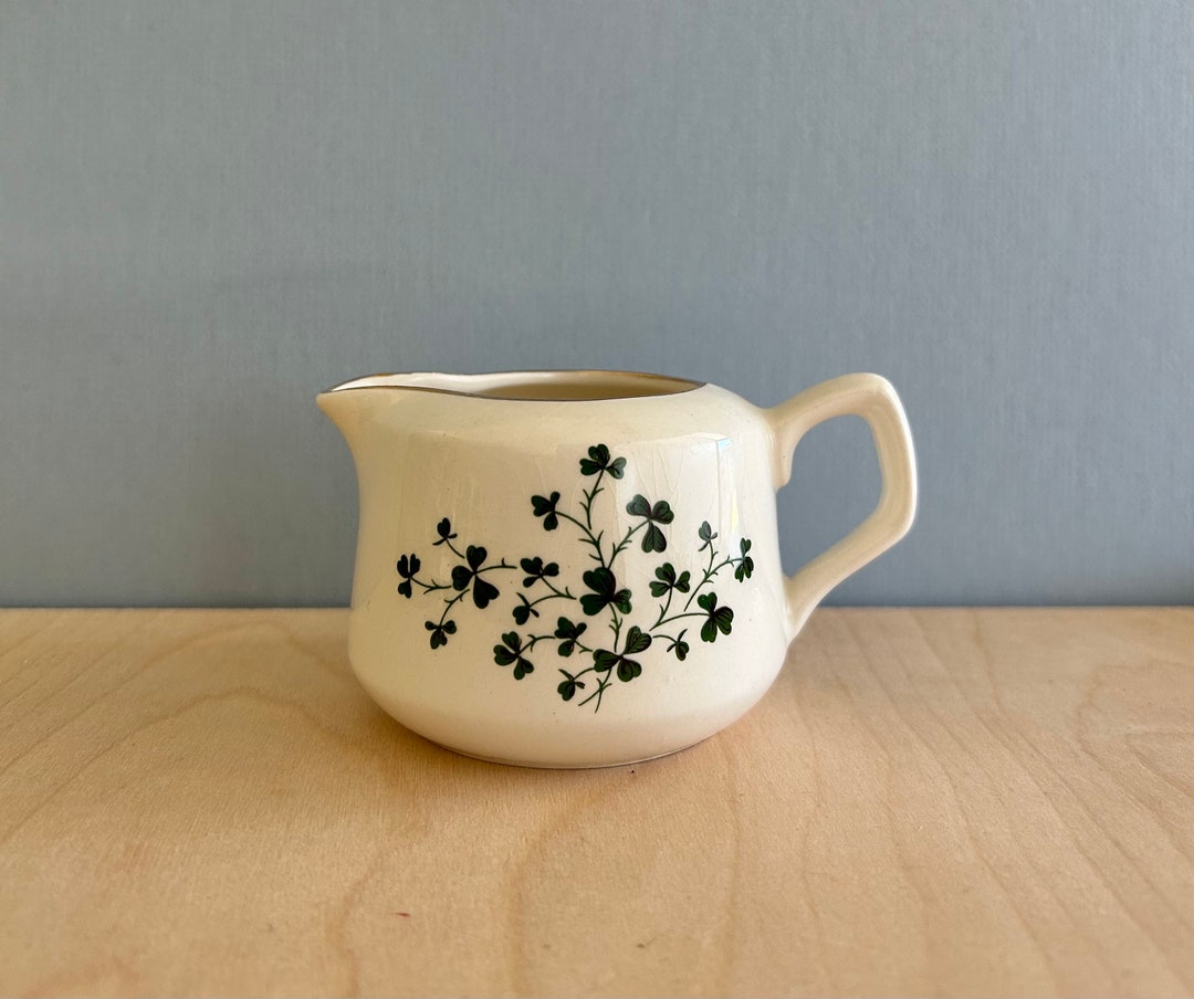 Carrigaline Pottery Shamrock Pattern Mini Creamer Made in Cork, Ireland ...