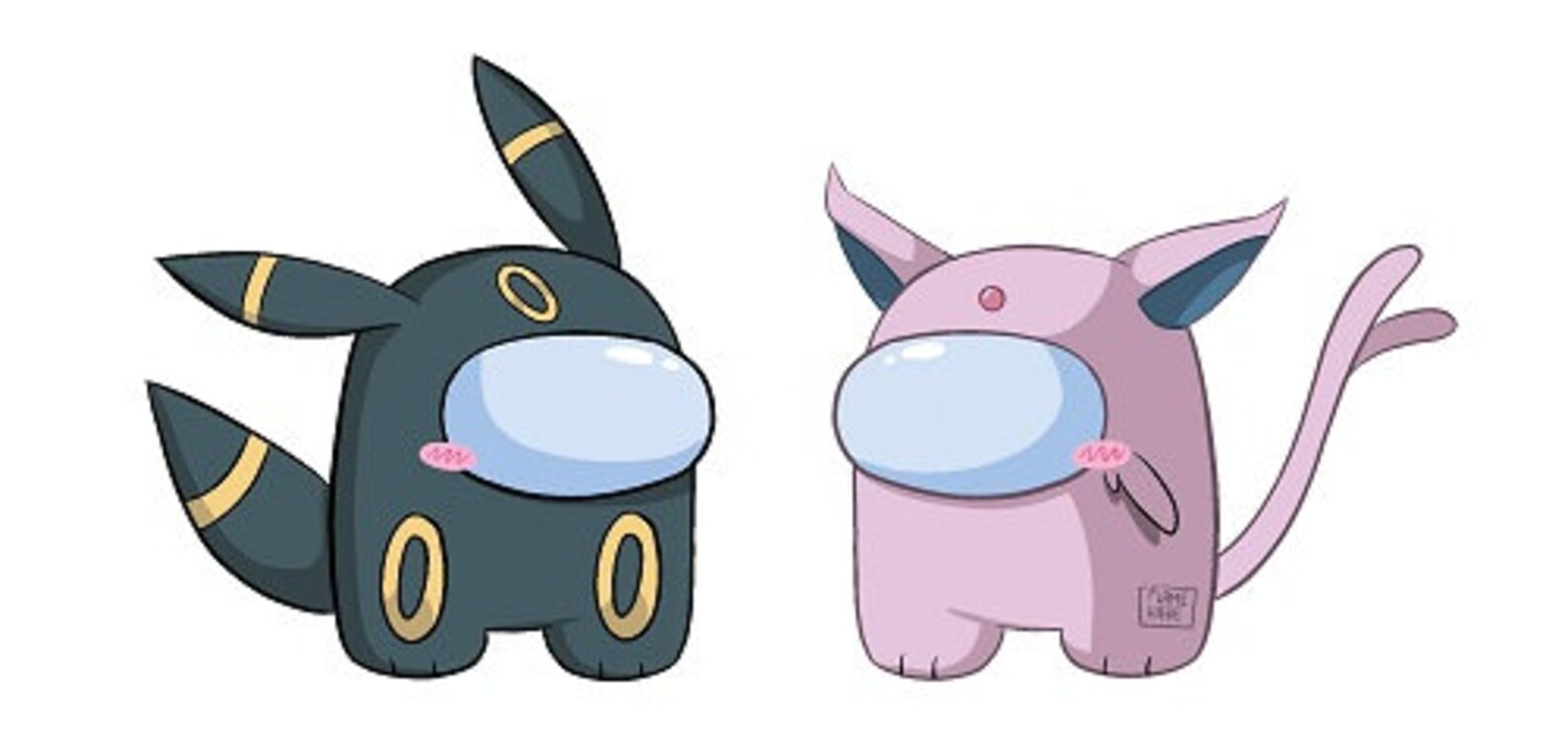 Among Us Pokemon Stickers. Pegatinas de Among Us Pokemon | Etsy