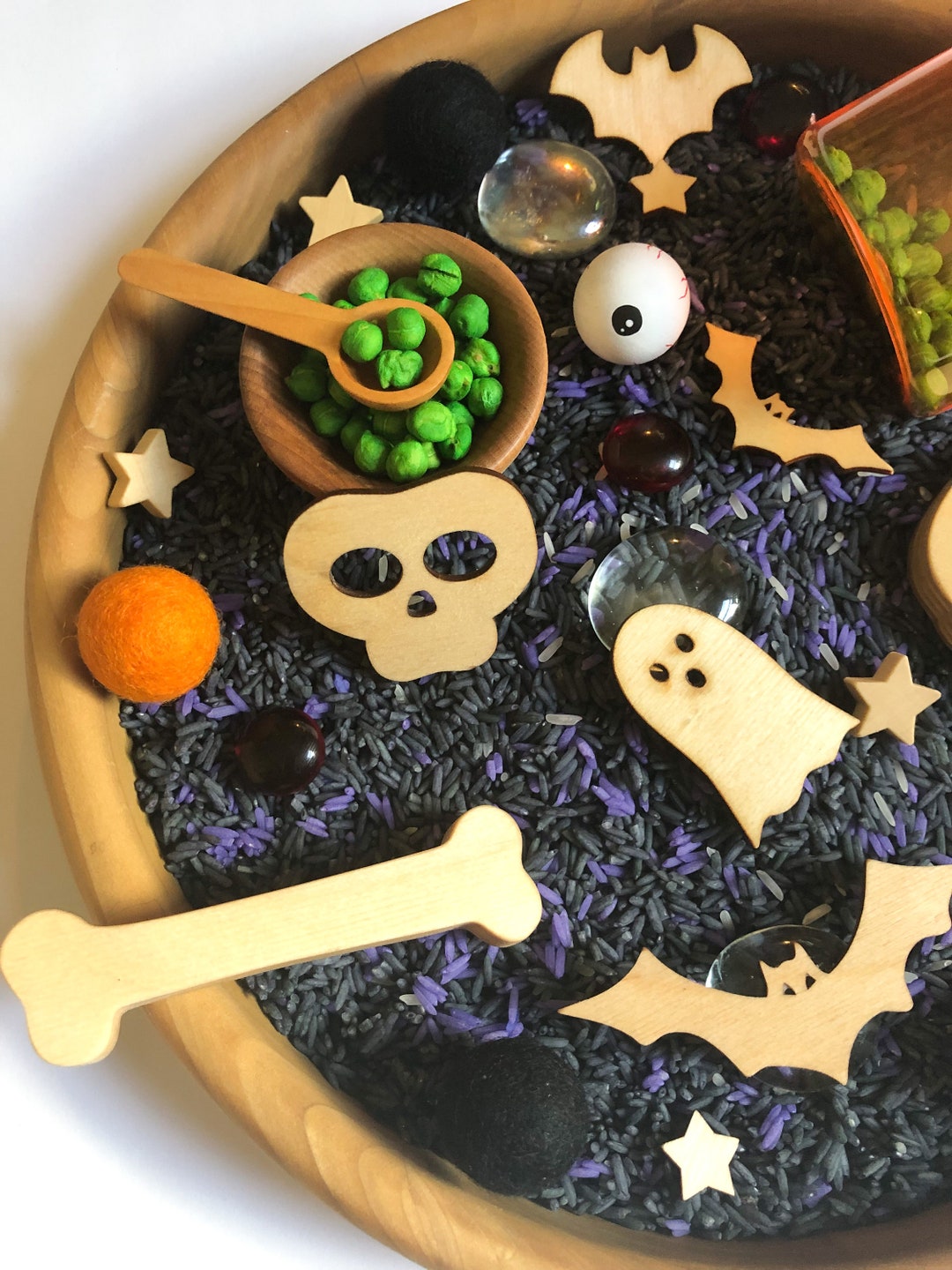 Halloween Sensory Bin Witches Brew Sensory Bin Wood Sensory - Etsy