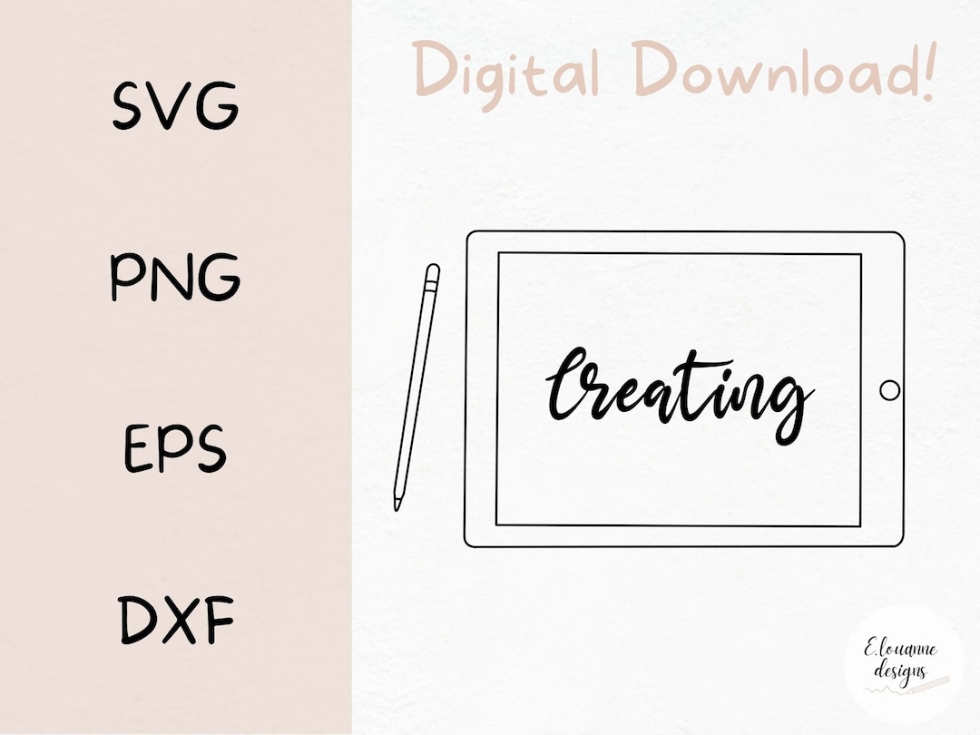 IPad SVG | Digital Files | Creating SVG | Small Business SVG | - Etsy