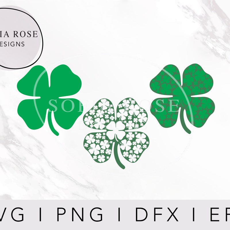 Four Leaf Clovers Svg - Etsy