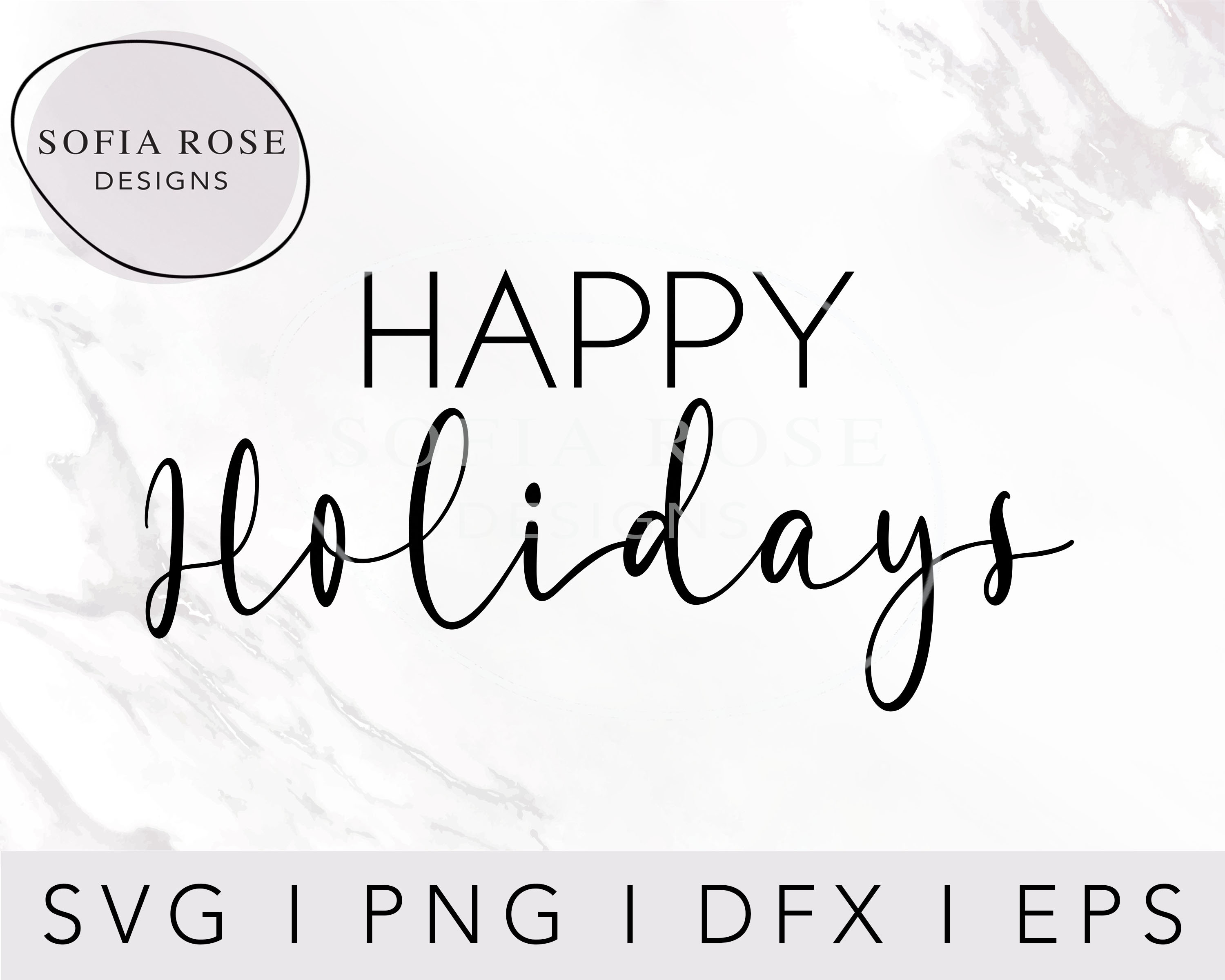 Happy Holidays SVG, Christmas SVG, Holiday SVG, Winter Svg, Cricut Cut ...