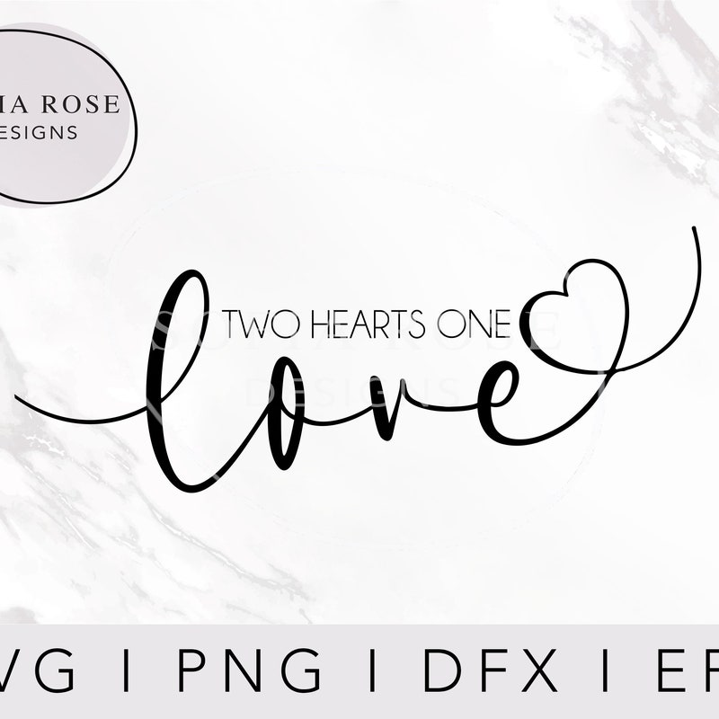 Two Hearts Svg - Etsy