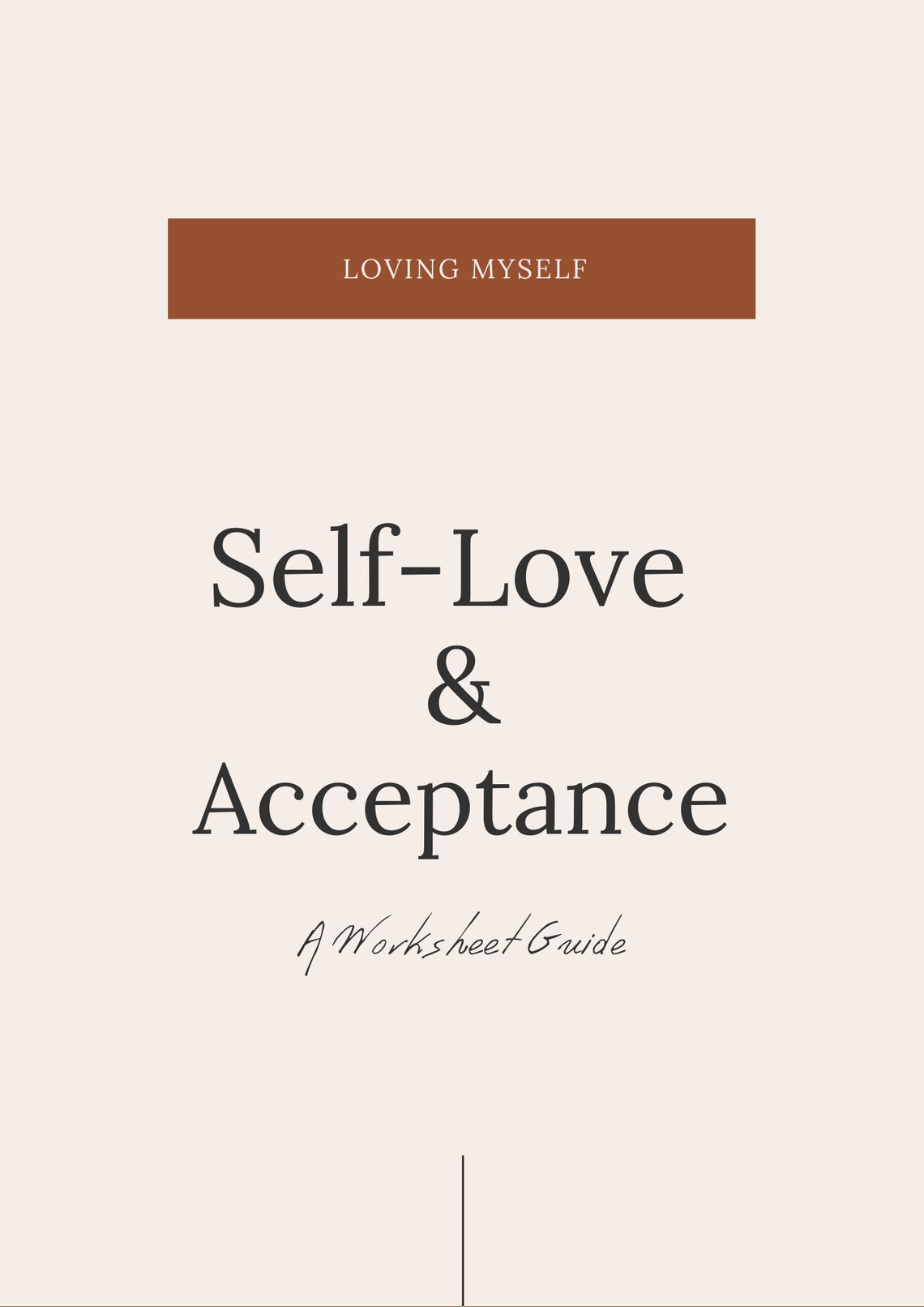 Self-love and Self-acceptance Worksheet (PDF FILLABLE) - Etsy