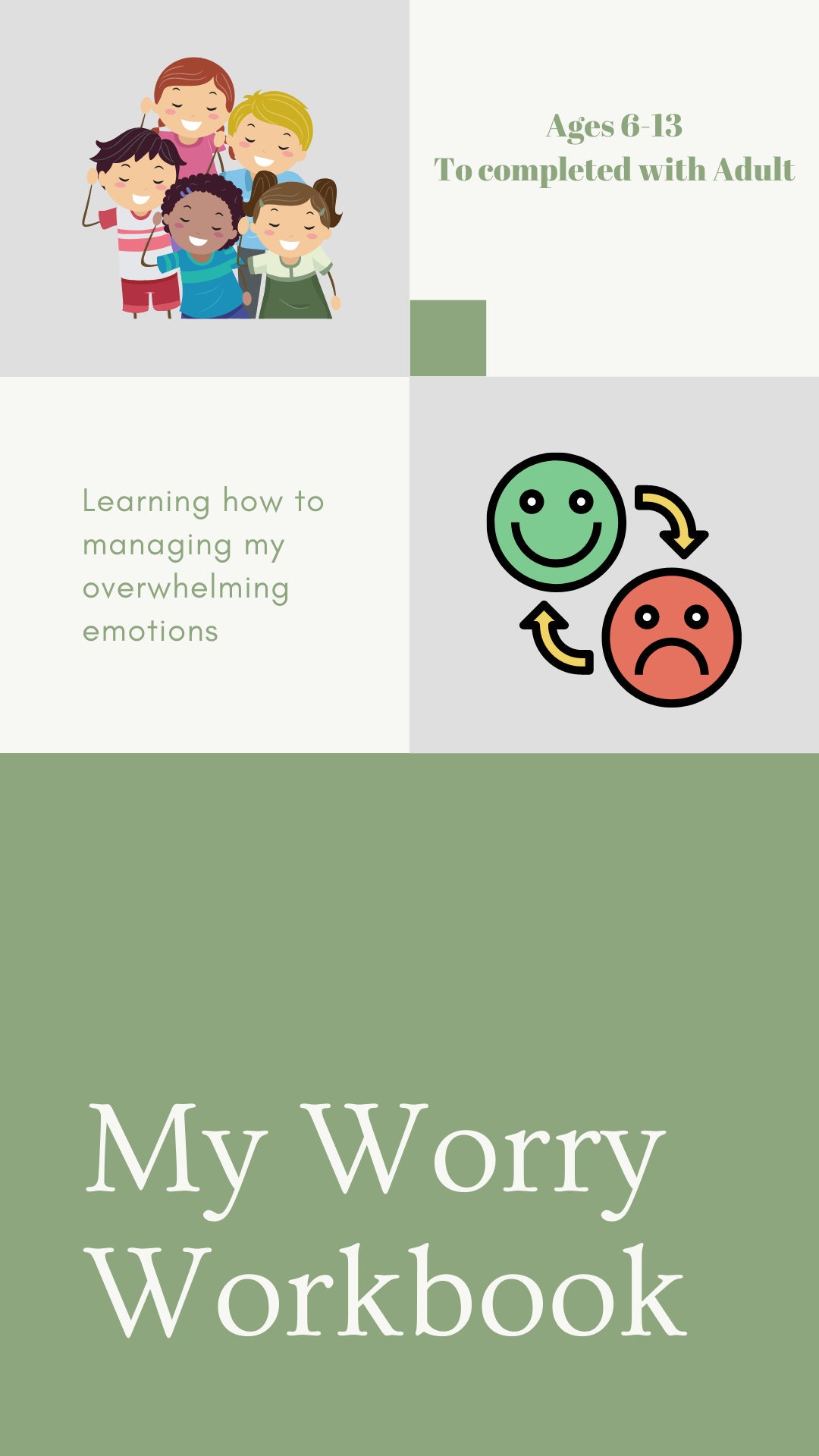 My Worry Workbook Guide (for Children) PDF FILLABLE - Etsy UK