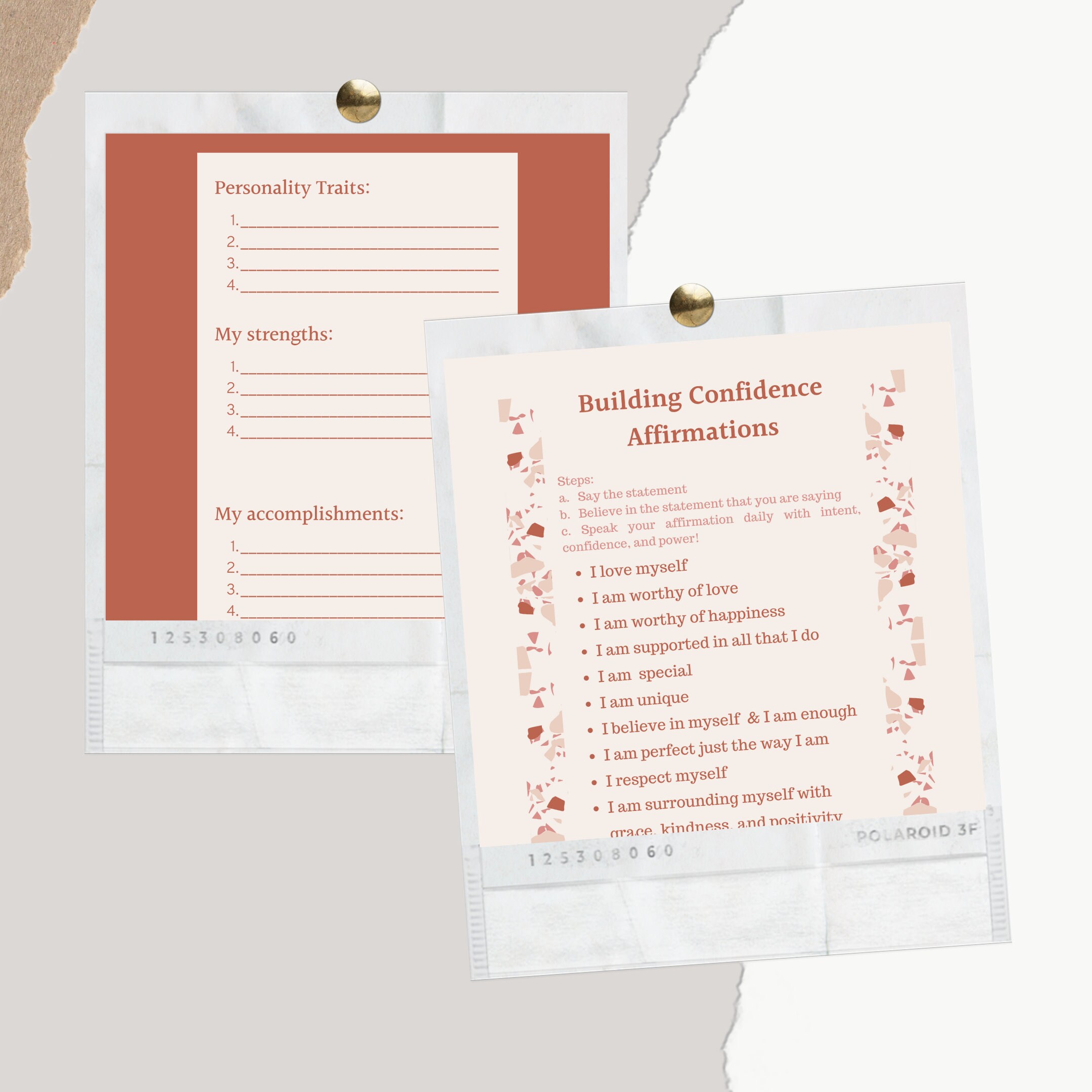 Building Self-esteem Worksheet Guide PDF FILLABLE - Etsy