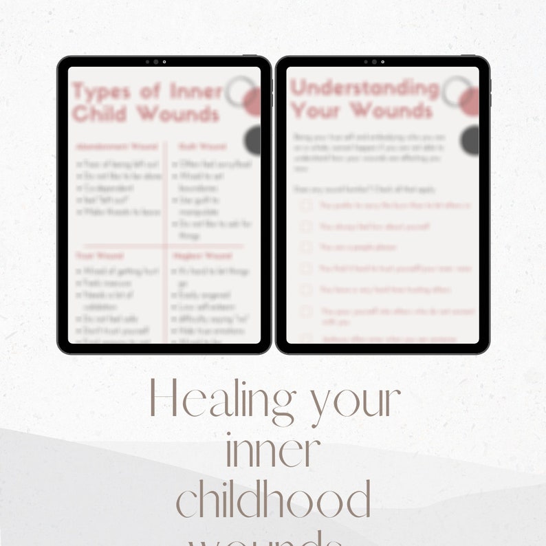 Heal Your Inner Childhood Wounds (PDF FILLABLE) - Etsy