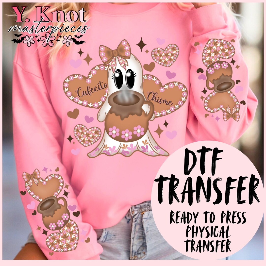 Taza De Barro DTF Transfer, Ready to Press DTF Transfer, Cafecito Y ...