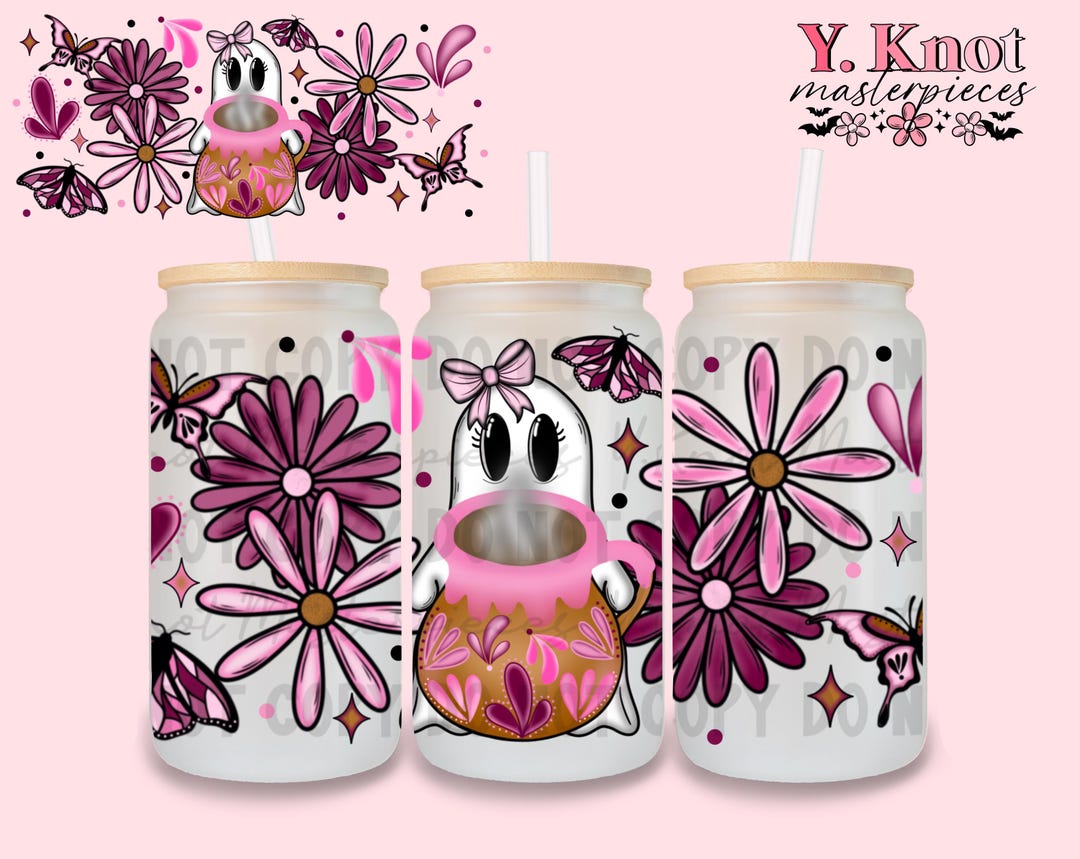 Llorona Before Cafe Png, 16 Oz Glass Can Wrap Png, Taza De Barro PNG ...