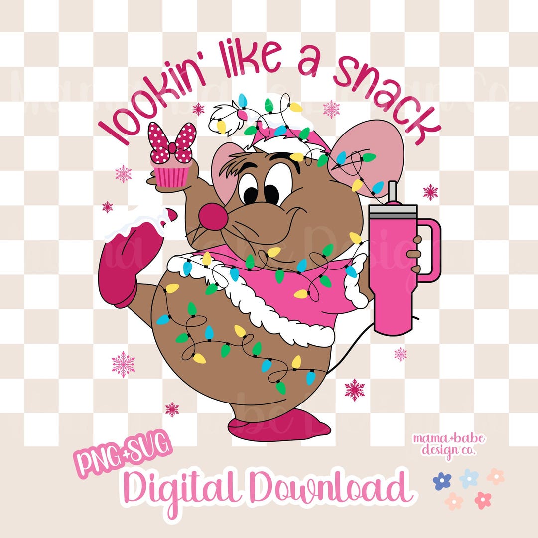 PNG SVG Gus Gus Lookin Like A Snack // Pink Christmas PNG, Gus Gus Pink ...